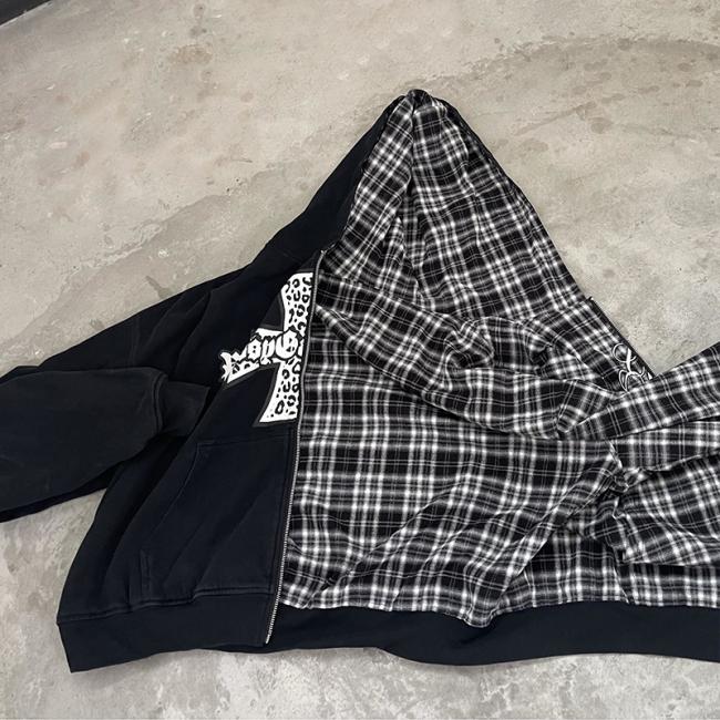 oversized cropped hoodie