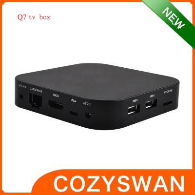 Cina del contenitore Q7 di ROM 8GB corteccia A9 Mali del chip della roccia del PC TV XBMC RK3188 mini del centro astuto del quadrato 400 GPU in vendita