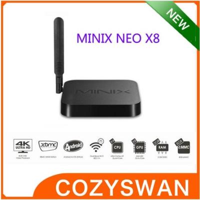 Cina Centro XBMC 4K del quadrato del PC S802 di Amlogic X8 di androide neo di USB HDMI MINIX 4,4 il MINI in vendita
