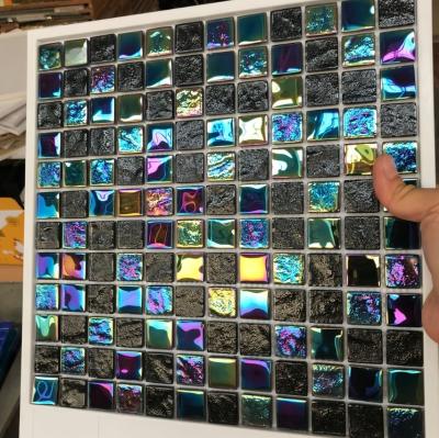 China Techniek Glasmozaïek zwembad tegel Inkjet kristal ijs jade voor uw zwembad Te koop