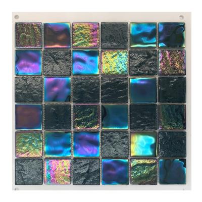 China Glitter glas mozaïektegels voor zwembaden Moderne design stijl 12 stukken Te koop