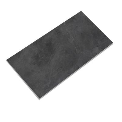 Cina Piastrelle di porcellana nera rustica opaca per pareti e pavimenti resistenti allo scivolamento in vendita