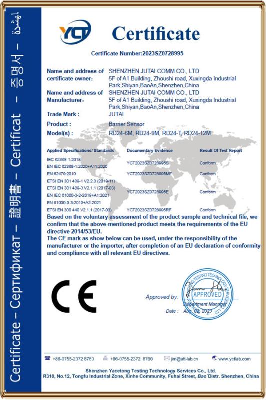 - Shenzhen Jutai Comm Co., Ltd.