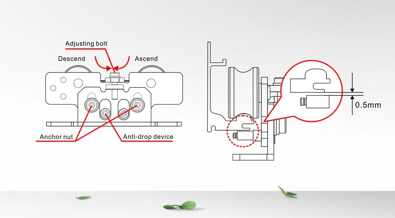 glass sliding gate motor