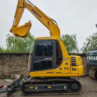 Quality Yellow Mini Used Excavator 6T Second Hand Komatsu Pc60 Original Color for sale