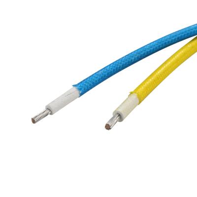 Κίνα μονωμένη σιλικόνη λαστιχένιο 16AWG καλωδίων θέρμανσης 600v 200c φίμπεργκλας προς πώληση