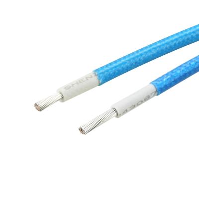 Κίνα μονωμένη σιλικόνη λαστιχένιο 16AWG καλωδίων θέρμανσης 600v 200c φίμπεργκλας προς πώληση