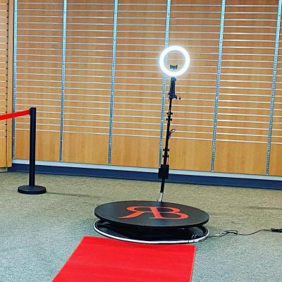 Cina Movimento lento 360 Ring Light Photo Booth Portable di filatura automatico in vendita