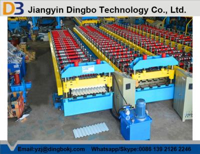 Cina Rotolo idraulico del pannello del tetto di controllo che forma la trasmissione a catena automatica a macchina dell'accatastatore in vendita