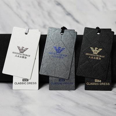 Cina Recyled Special Paper Men's And Women's Clothing Store Tag Elevator List Multipurpose Trademark Collar Customized in vendita
