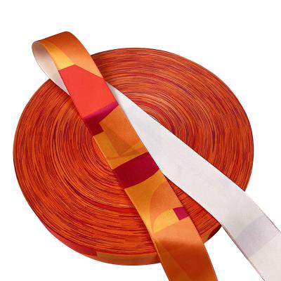 Cina Gift Washable Ribbon Factory Ribbons Custom Sizes Brand Logo Artwork Printed Satin Grosgrain Ribbon in vendita