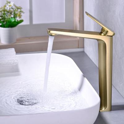 Cina Senza piombo sicuro di tatto meticoloso caldo e freddo dell'oro del rubinetto moderno del lavabo in vendita