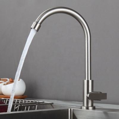 Cina OEM Luster Single Hole Basin Faucet argenteo non facile arrugginire bene durevole in vendita