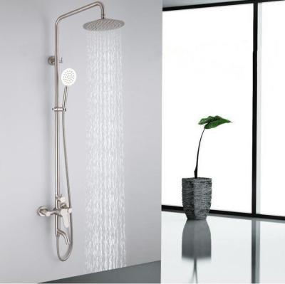 Cina 304 rubinetti spazzolati della doccia del bagno di acciaio inossidabile hanno fissato il logo su ordinazione in vendita