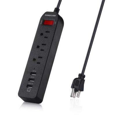 Cina Risparmio energetico da tavolo dello sbocco della striscia 3 di potere del quadrato degli Stati Uniti del computer per la casa/ufficio in vendita