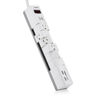 Cina Dimagrisca 180 il cavo resistente delle porte USB 6 rotabili della striscia 2 di corrente elettrica di grado in vendita