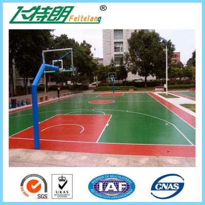 Cina La superficie Polyurethaning della corte di sport del poliuretano del silicio pavimenta la corte di pallavolo in vendita