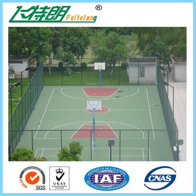 Cina Pallacanestro elastica ricoprente del poli pavimento del pavimento della corte di sport atletico dell'unità di elaborazione del silicio che gioca superficie in vendita