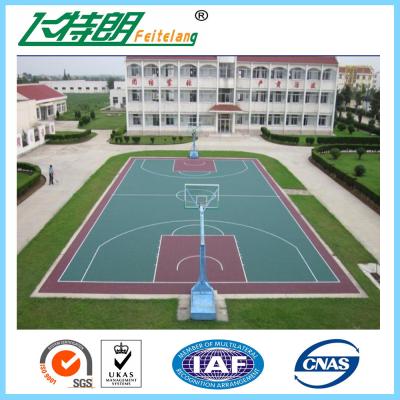 Cina Approvazione impermeabile della pittura ITF di finitura superficia della corte di sport dell'unità di elaborazione del poliuretano in vendita