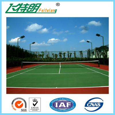 Cina Pavimentazione della corte di sport dell'interno/superficie del campo da tennis più veloce pavimentazione elastica ammortizzatrice in vendita