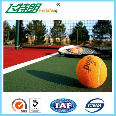 Cina sport dell'unità di elaborazione del silicio di 4mm che pavimentano/campo da badminton di verde che pavimenta senza cuciture durevole in vendita