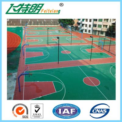 Cina pittura acrilica di pallacanestro/volano/campo da tennis della pavimentazione della corte di sport di 3mm in vendita