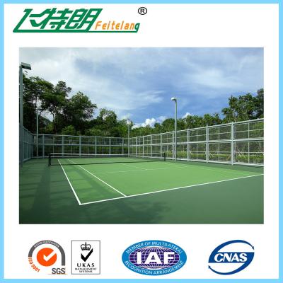 Cina Superficie della corte di sport dell'acido acrilico di tennis che pavimenta rosso verde blu non tossico in vendita