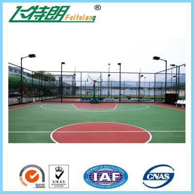 Cina Superficie della corte di sport del sistema del panino che pavimenta la pittura antiscorrimento del pavimento per il campo da tennis in vendita