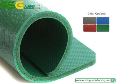 Cina Stile verde/grigio/blu del PVC di pavimentazione impermeabile all'aperto del vinile della ghiaia in vendita