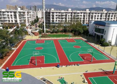 Cina Sport all'aperto dell'unità di elaborazione del silicio che pavimentano i materiali stabili dell'affioramento del campo da tennis in vendita
