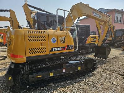 China SY95C Excavadora hidráulica usada para mineração 9 toneladas 0.38m3 Balde à venda