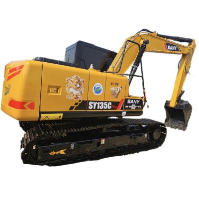 China Excavadora hidráulica de movimentação de terra Excavadora usada Sany 135c à venda