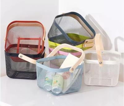 Cina Mesh Steel Storage Organizer Basket per la decorazione domestica dei Governi della dispensa del bagno della cucina in vendita