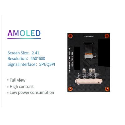 Chine 2.4 pouces AMOLED OLED Affichage 450x600 Résolution SPI/QSPI/MIPI Interface 750c/d Affichage IC de conduite RM690B0 à vendre