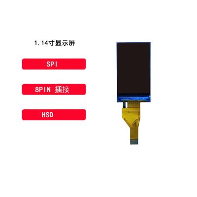 China 1.14 Inch TFT Display Module 135X240 Resolution SPI Interface Driving IC ST7789P3 for sale