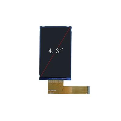 중국 4.3인치 TFT 디스플레이 모듈, 480X800 해상도, MIPI 인터페이스, 자유 관점, 500C/D, 판매용