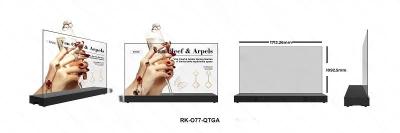 China 77 Zoll OLED-Desktop eingebetteter transparenter Bildschirm 3840*2160 Auflösung 600 Nits OLED Transparent OLED-Panel zu verkaufen