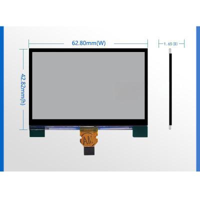 China Pantalla TFT de 2.7 pulgadas legible a la luz del sol con resolución de 400x240 y interfaz SPI de 10 pines en venta