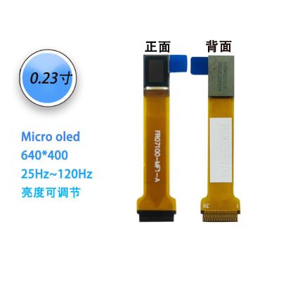 China 0.23 pulgadas Modulo de pantalla OLED pequeño 640 * 400 39 pines MIPI + I2C Interfaz 300 ~ 5000c / D en venta