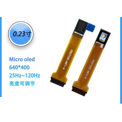 China 0.23 pulgadas Modulo de pantalla OLED pequeño 640 * 400 39 pines MIPI + I2C Interfaz 300 ~ 5000c / D en venta