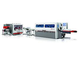 Cina Linea di produzione della pavimentazione di legno solido estremità Tenoner del doppio più il modellatore di legno MB283A del pavimento in vendita