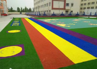 China Odm Kunstmatig het Golf Groen Gras van de Kleuterschoolspeelplaats voor Vloer DTEX10000 Te koop