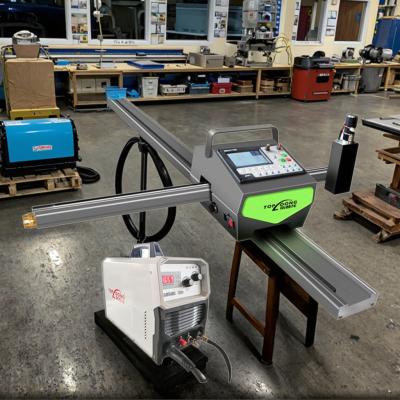 China Portable 55A CNC Plasma Cutting Machine Quality 6mm Metal Decorate Board Cut 120A Rated Power Source Consumable Motor Gear New for sale