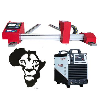 China LGK 400 HD CNC Plasma Industrial Bilateral Tracks Drive Light Gantry CNC Plasma Cutter Machine with Table Metal Sheet Art Cut for sale