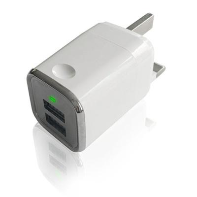 Cina CC doppia 3.1A di alta efficienza 5V del caricatore di viaggio del Usb del telefono di globulo bianco in vendita