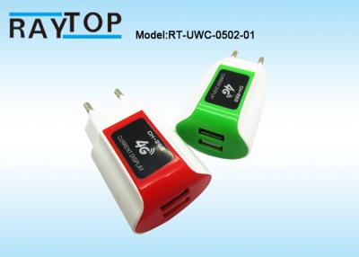 Cina Il LOGO privato 5V 2.1A dell'esposizione di LED del modo si raddoppia caricatore di viaggio della parete di USB per il telefono cellulare in vendita