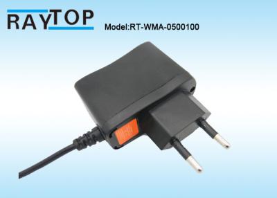 Cina Adattatore di potere di commutazione del supporto della parete della spina 5V 1000mA di UE per il sistema della macchina fotografica del CCTV in vendita