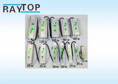 China Adaptador AC110 - 260V de la fuente de alimentación del conductor llevado a DC12V / 24V 10W - 100W impermeable en venta