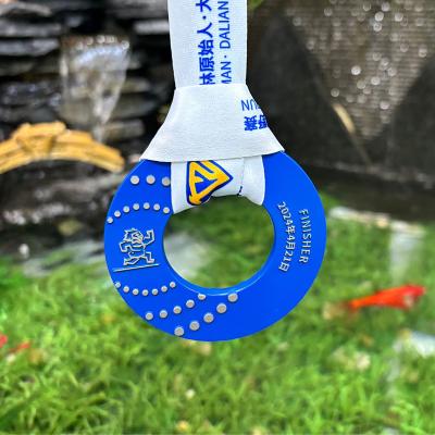 중국 타로이드 맞춤 메달리 롤 러닝 엠보스드 어워드 / 맞춤 어워드 메달 판매용