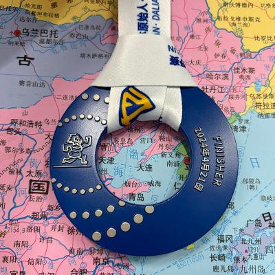 중국 타로이드 맞춤 메달리 롤 러닝 엠보스드 어워드 / 맞춤 어워드 메달 판매용